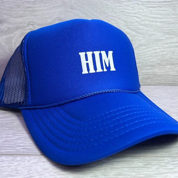 OTTO | Accessories | New I Am Him Royal Blue Mesh Trucker Hat Cap Adult ...